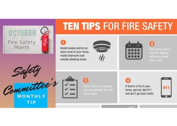 Safety Committee October Monthly Tips Fire Safety - Catholic Charities ...
